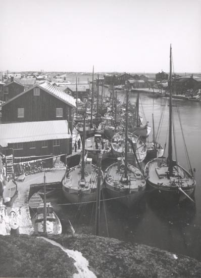 Noterat på kortet: "SMÖGEN". "SMÖGENS HAMN FR. SMÖRKULLEN". "FOTO(B57 ...