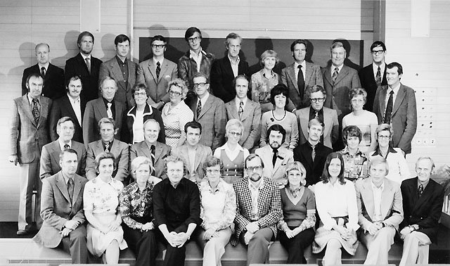 1:a raden fr v: Rune Fransson, Gerd Nyberg, Biddy Wejmalm, Bernt ...