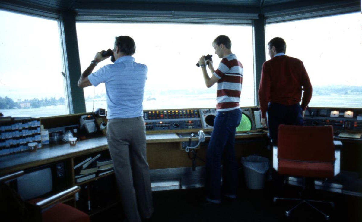 Lufthavn/Flyplass. Stavanger Lufthavn, Sola. Fra Kontrolltårnet ...