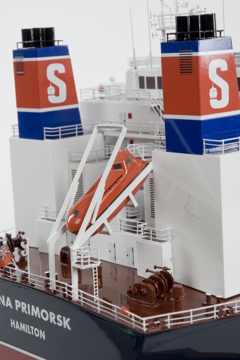 Detalj från modellen Stena Primorsk - Sjöhistoriska museet / DigitaltMuseum