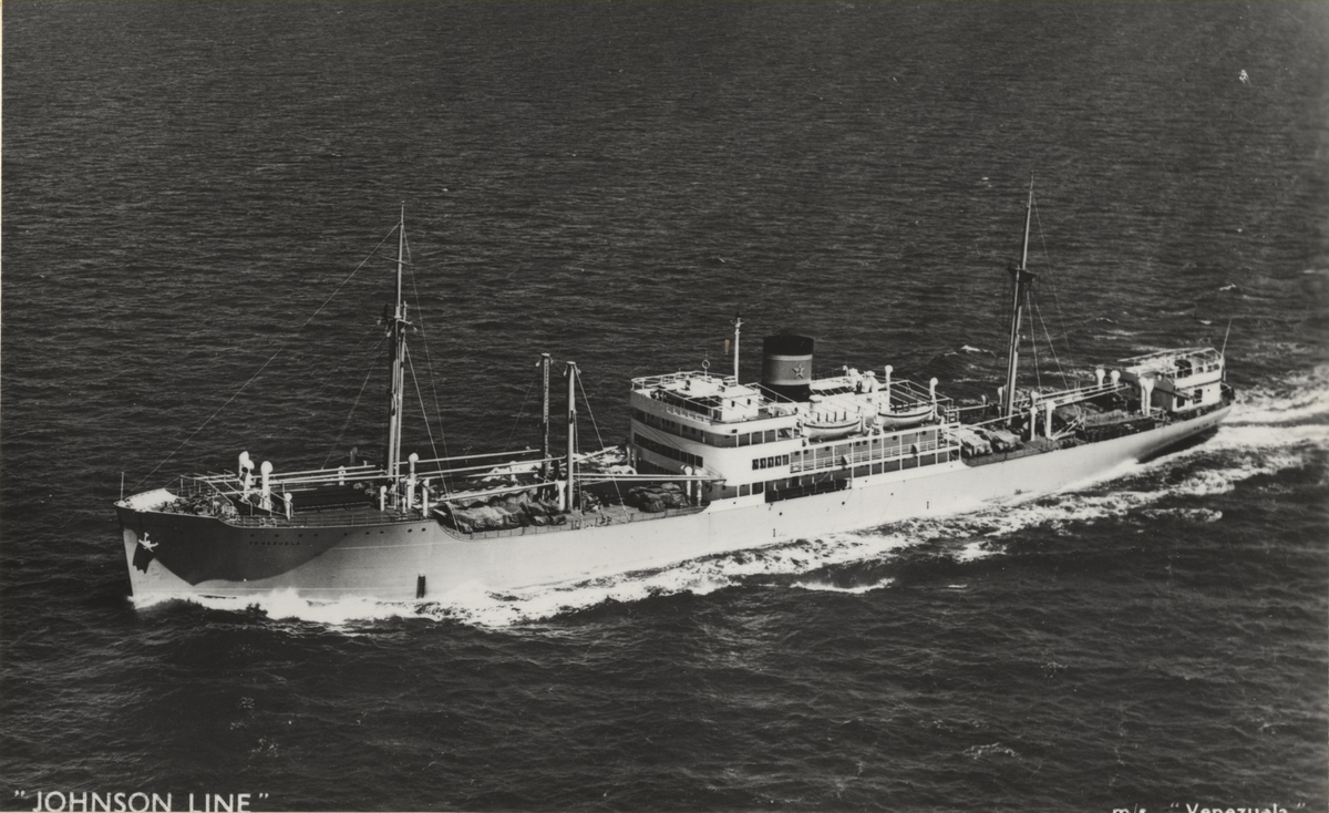 "JOHNSON LINE" m/s "Venezuela" - Sjöhistoriska museet / DigitaltMuseum