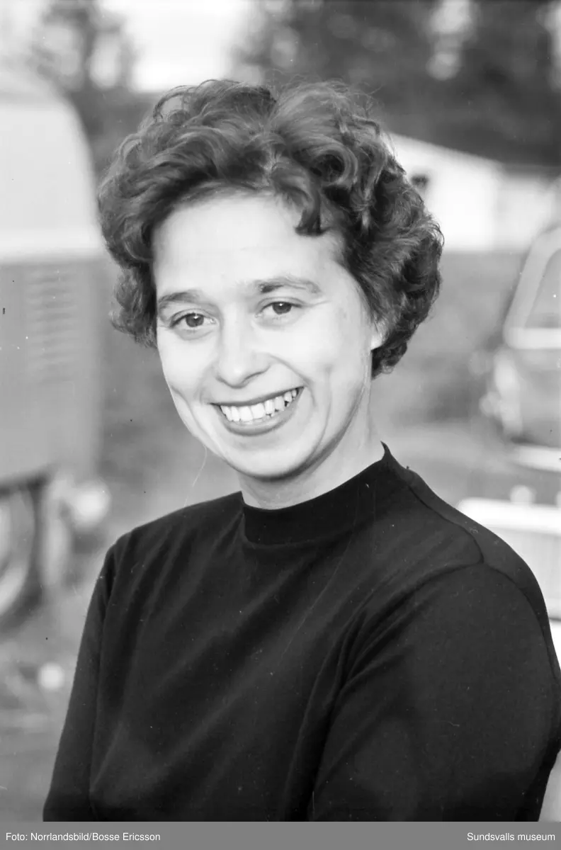 Årets motorkvinna 1960 - Liz Boström, Bredsand. - Sundsvalls museum ...