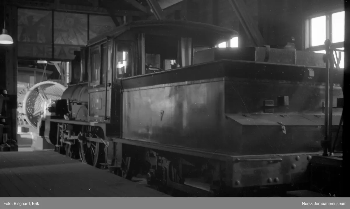 Flekkefjordbanens lokomotiv nr. 7 - NSB type XIII - på Jernbanemuseet ...