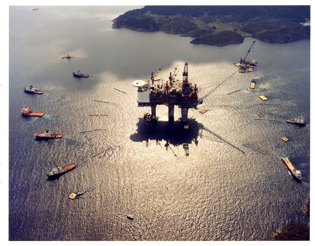 Gullfaks A plattformen er klar for utslep fra Yrkjefjorden i Vats ...