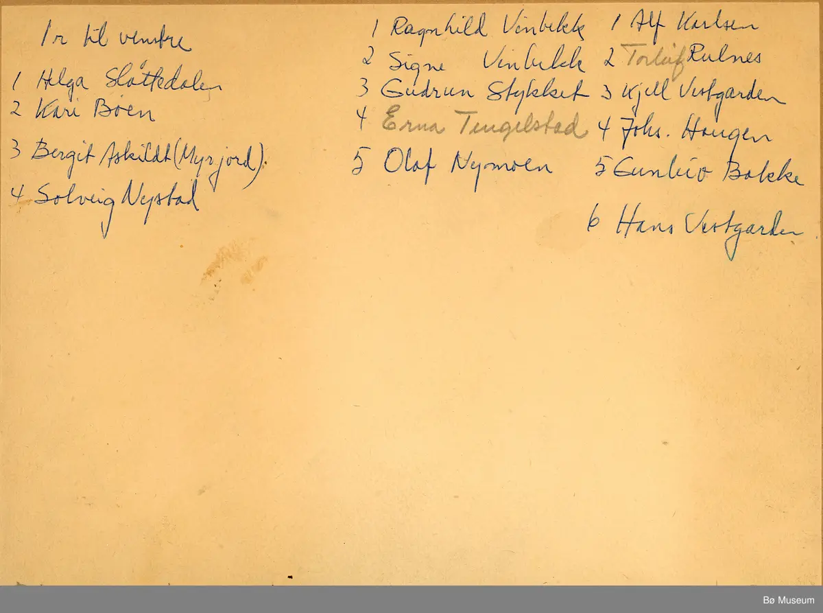 Skulebilde frå Valen skule - Bø Museum / DigitaltMuseum