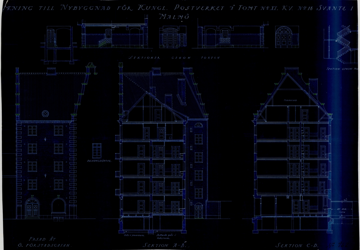 Ritning - Postmuseum / DigitaltMuseum