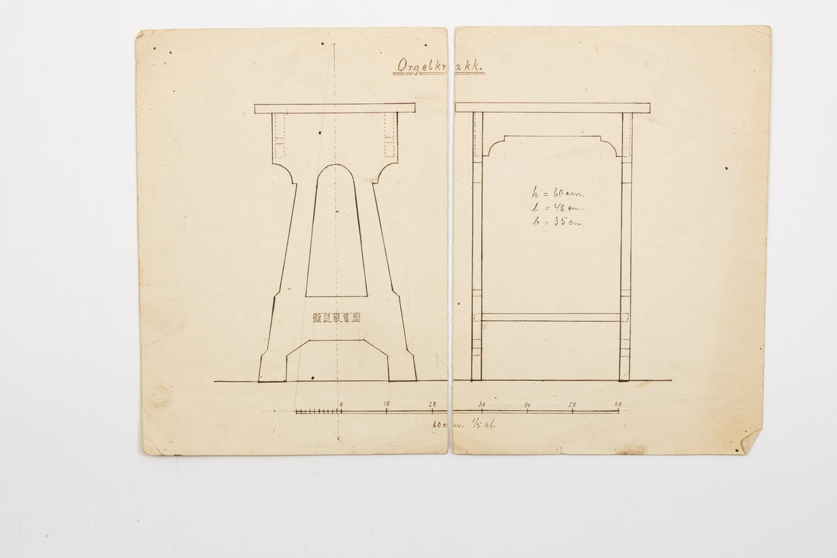 Arbeidstegning - Sør-Troms Museum / DigitaltMuseum