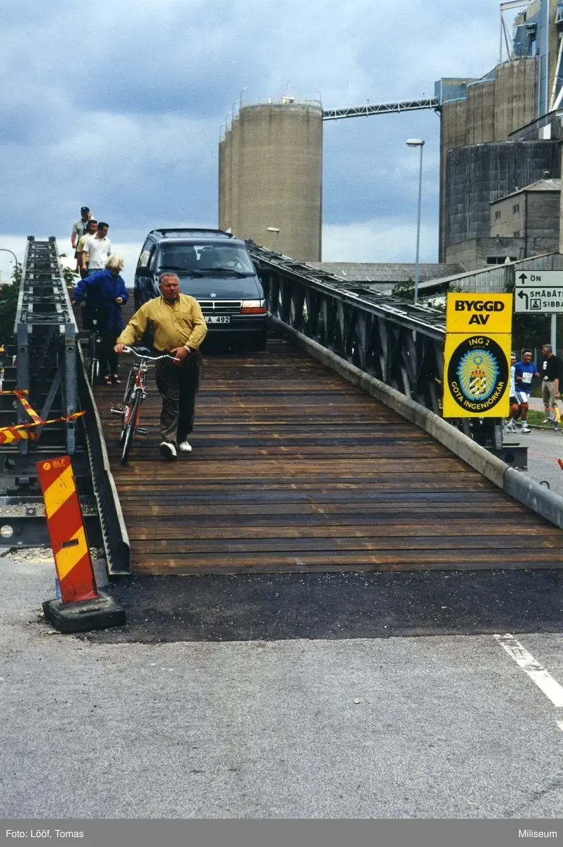 Balkbro 2 (BB 2) byggt av Ing 2. Broloppet. - Miliseum / DigitaltMuseum