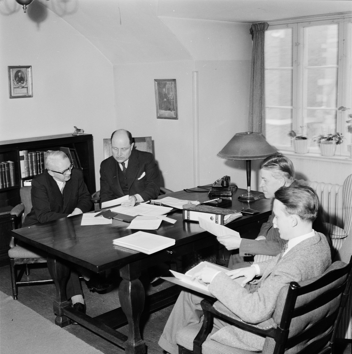 Erik Wiberg, Arne Gustafsson och William Andersson, Uppsala 1957 ...
