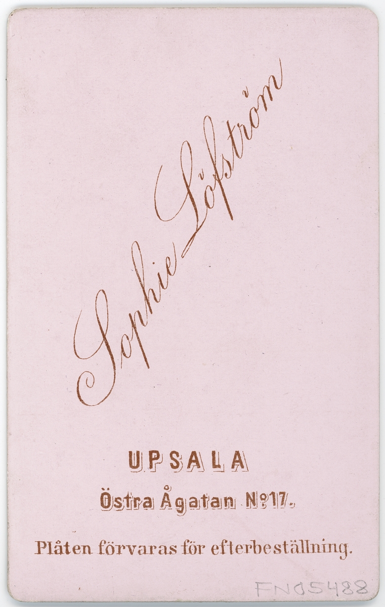 Kabinettsfotografi - skräddare Karl Ekbom med maka, Uppsala ...