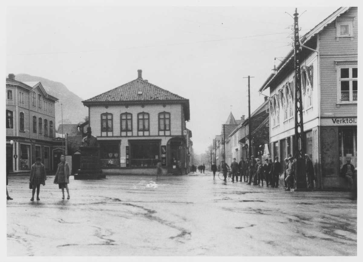 Torget i Egersund - Dalane Folkemuseum / DigitaltMuseum