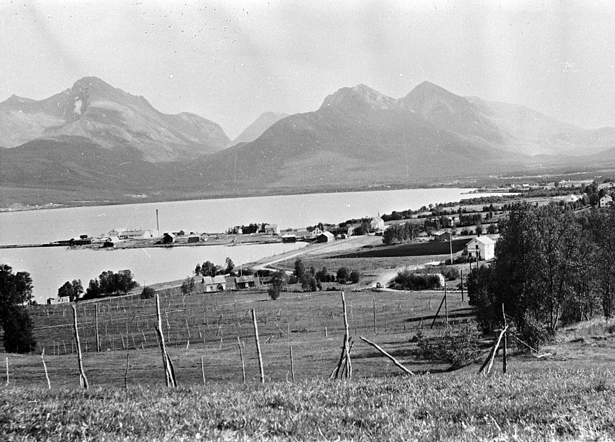 Landskap med industr og boligområde, Storsteinnes - Midt-Troms Museum ...