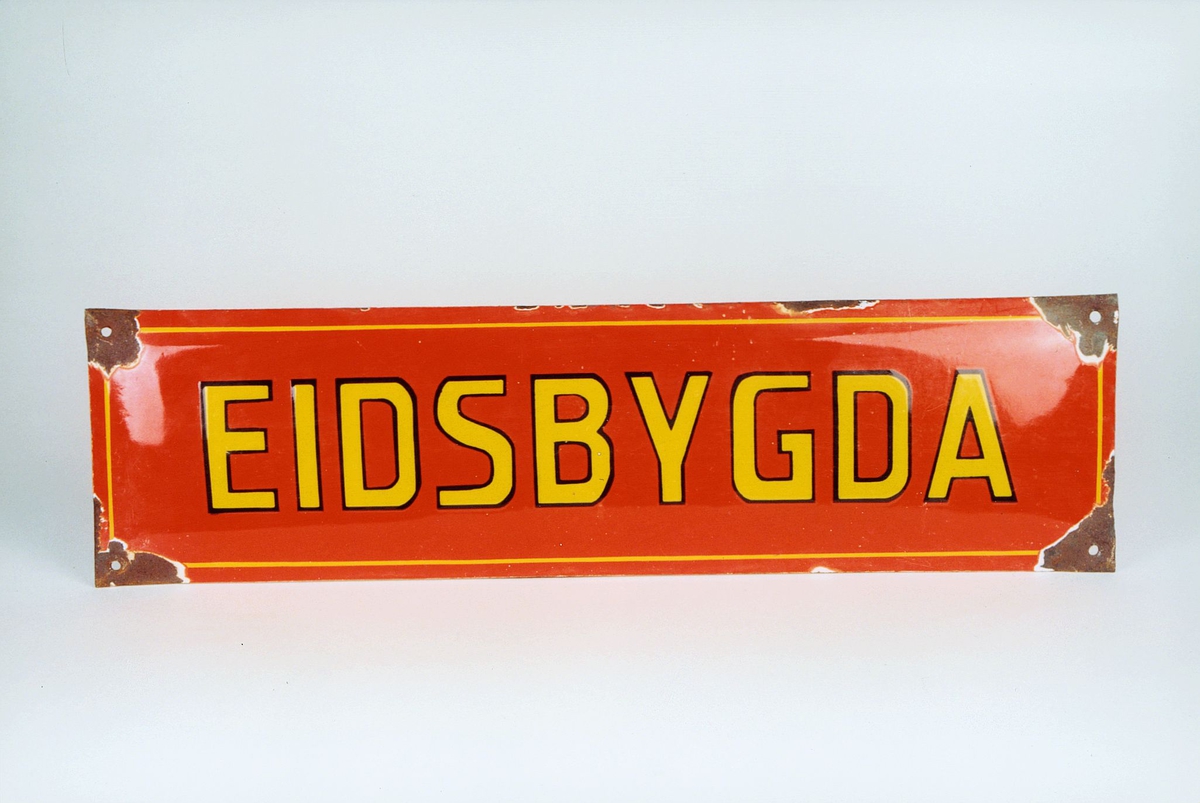 Postmuseet, gjenstander, skilt, stedskilt, stedsnavn, Eidsbygda ... Postmuseet, gjenstander, skilt, stedskilt, stedsnavn, Eidsbygda ...