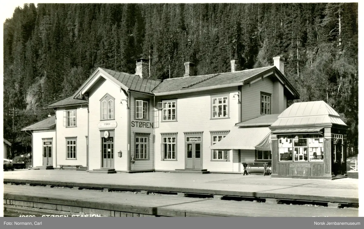 Støren stasjon - Norsk Jernbanemuseum / DigitaltMuseum