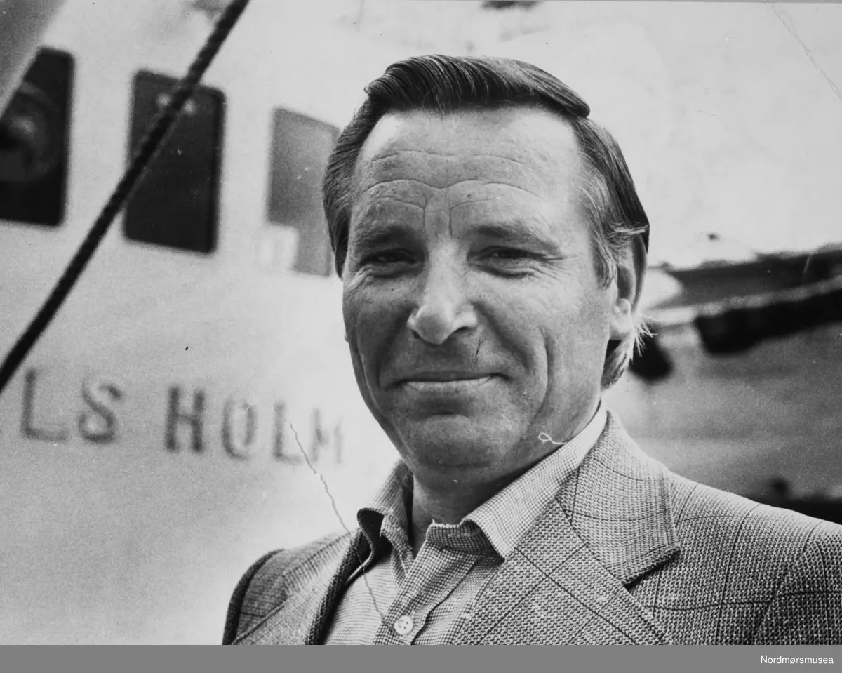 Nils Holm. Bildet er fra avisa Tidens Krav sitt arkiv i tidsrommet 1970 ...