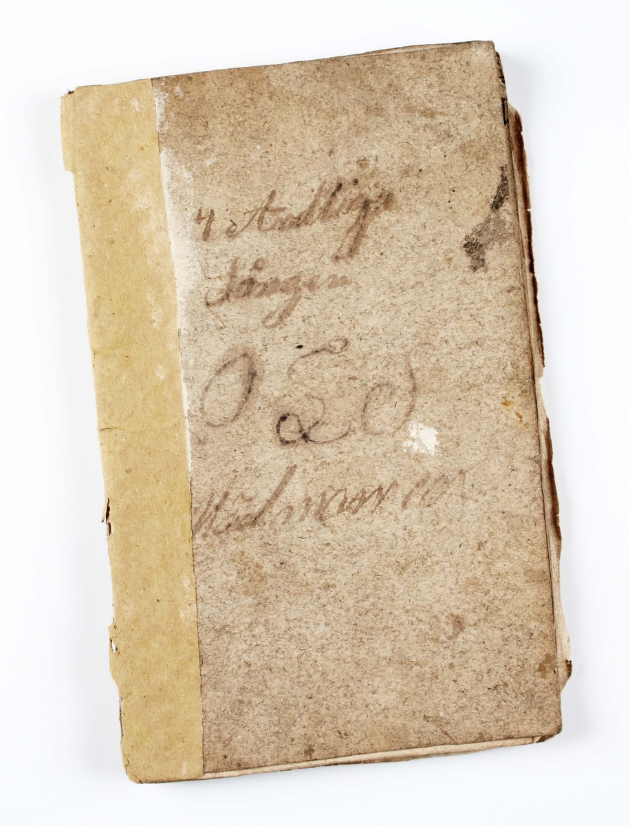 Sånghäfte - Borås Museum och Textilmuseet / DigitaltMuseum