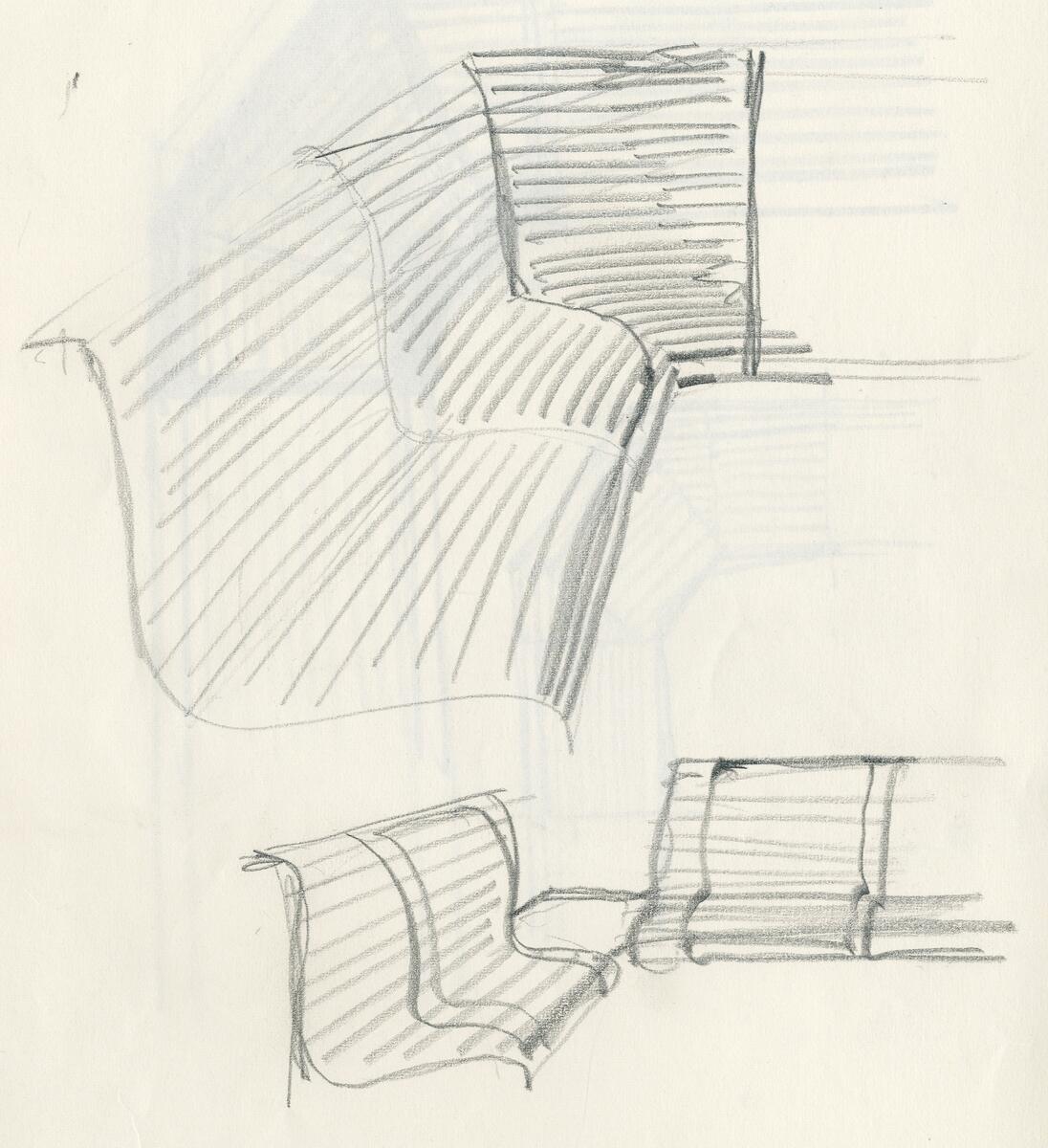 Soffa [skiss] - Designarkivet / DigitaltMuseum