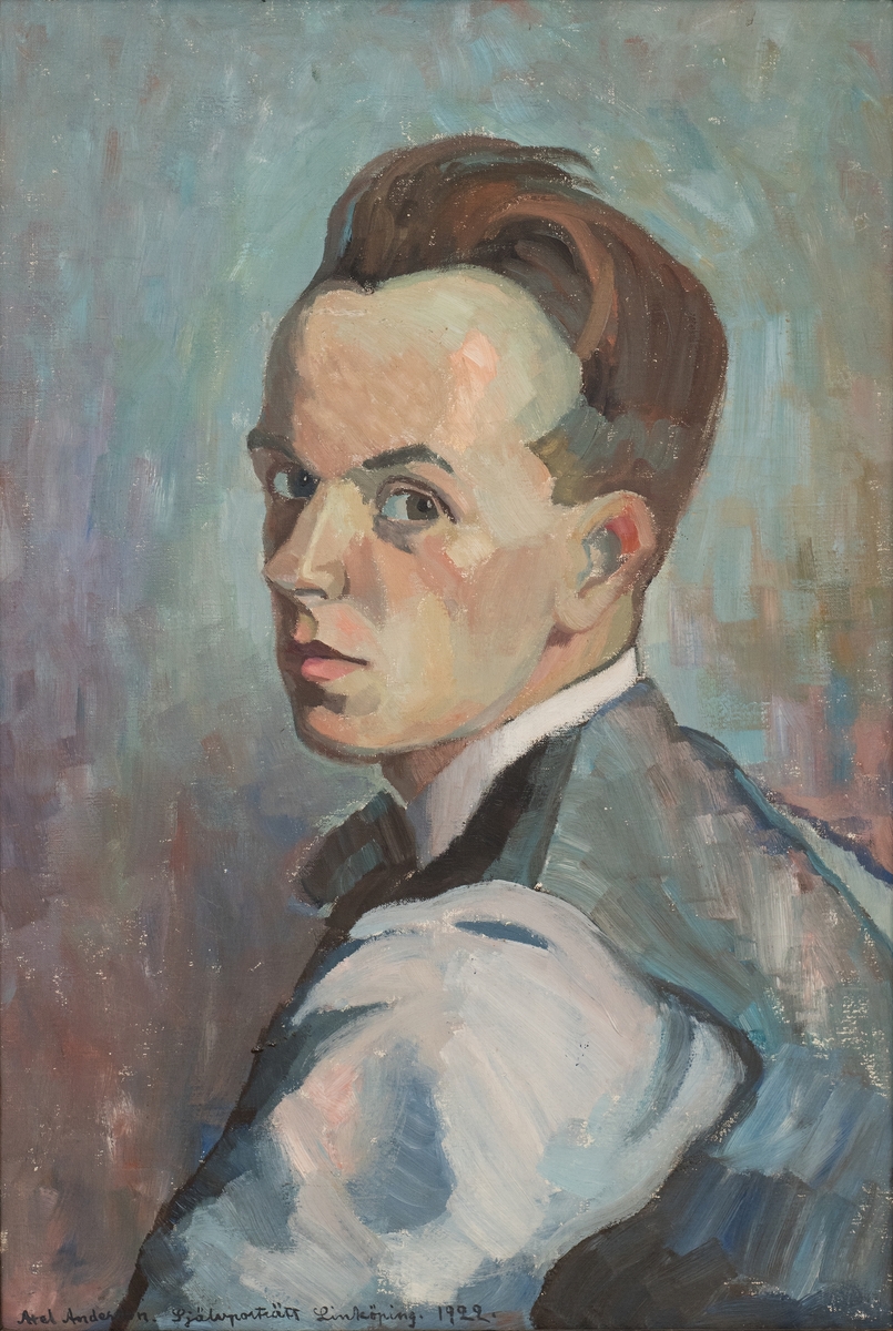 Självporträtt [Oljemålning] - Östergötlands museum / DigitaltMuseum