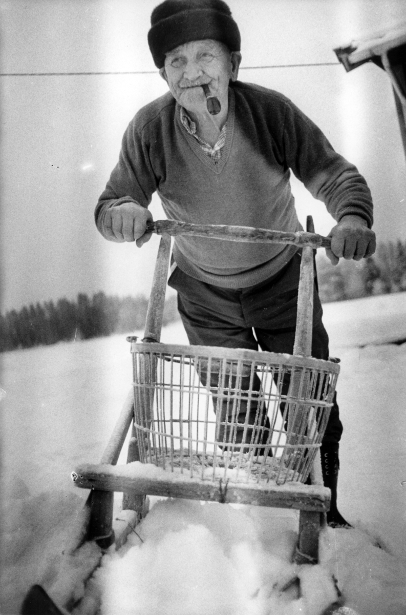 Birger Hermansen var kjent hestekar og værprofet over hele Finnskogen ...