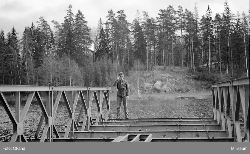 Brobyggnation. Balkbro 2 (BB 2). - Miliseum / DigitaltMuseum