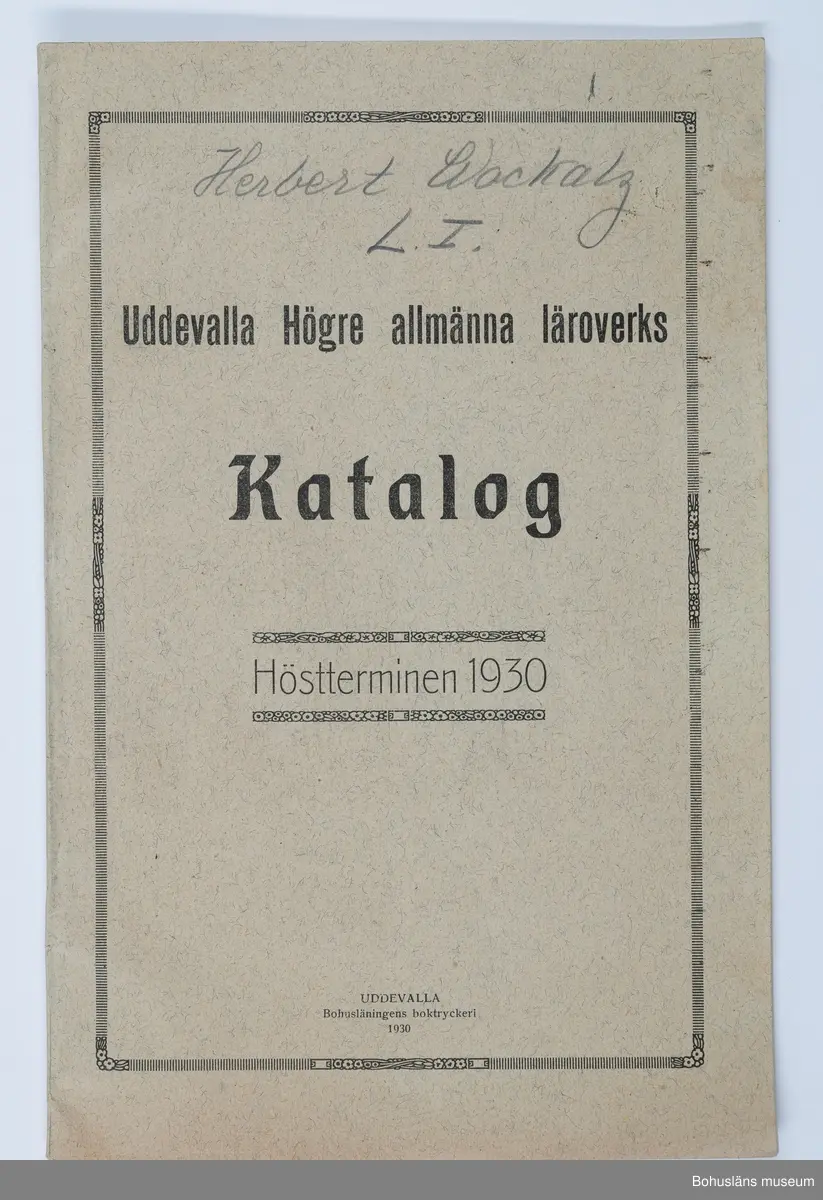 Katalog - Bohusläns museum / DigitaltMuseum