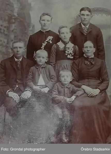 Per-Eriks familj i Kansas, USA cirka 1892 - Örebro Stadsarkiv ...