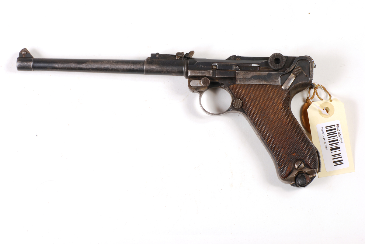 Pistol 9 mm Luger Lange pistol 08 - Forsvarets museer / DigitaltMuseum