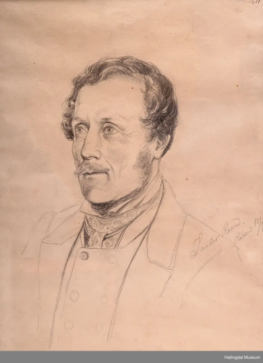 Kunstner Eilif Peterssen lagde 9 portretter av personer fra Hallingdal ...