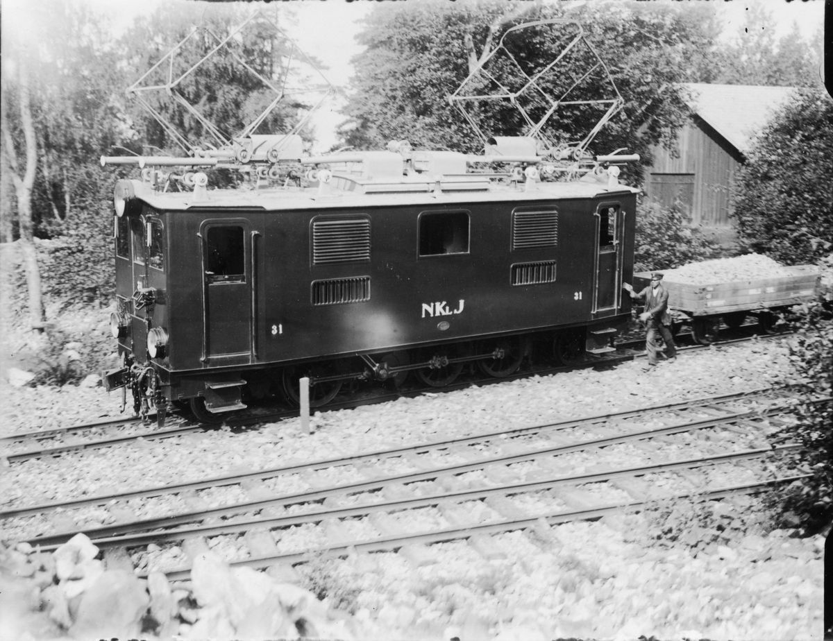 Tabergs Gruvor i Värmland. Ellok. Loket har möjligen tillhört Nordmark ...