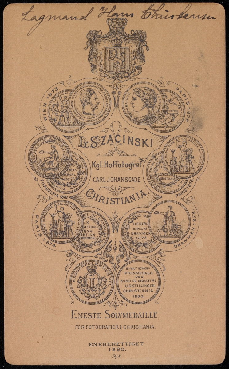 Portrett av Hans Christian Christensen. - Museene i Akershus ...