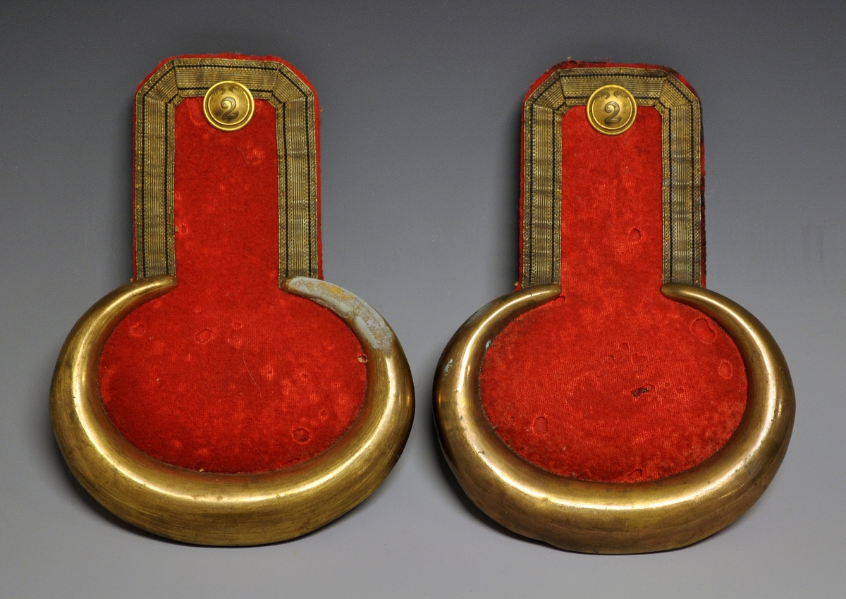 Epauletter, 1 par - Telemark Museum / DigitaltMuseum