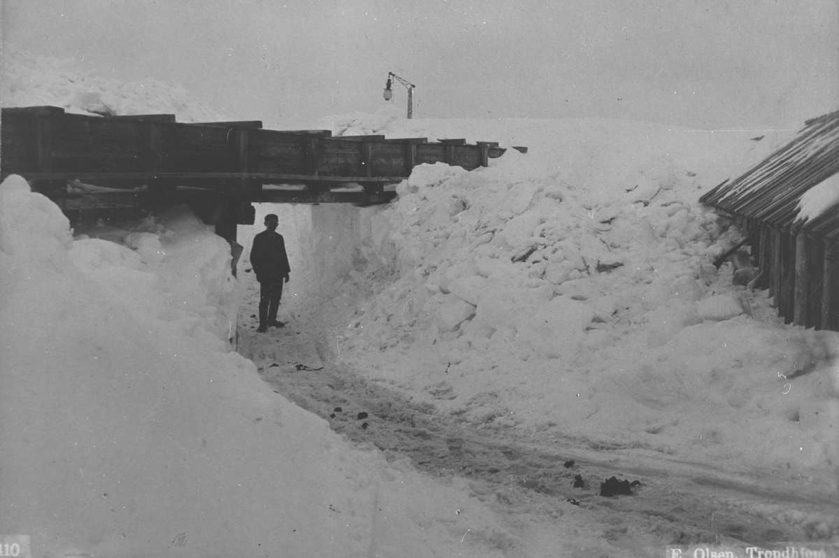 Snøvinter på Røros. Gruvebeyggelse på Kongens gruve - Rørosmuseet ...