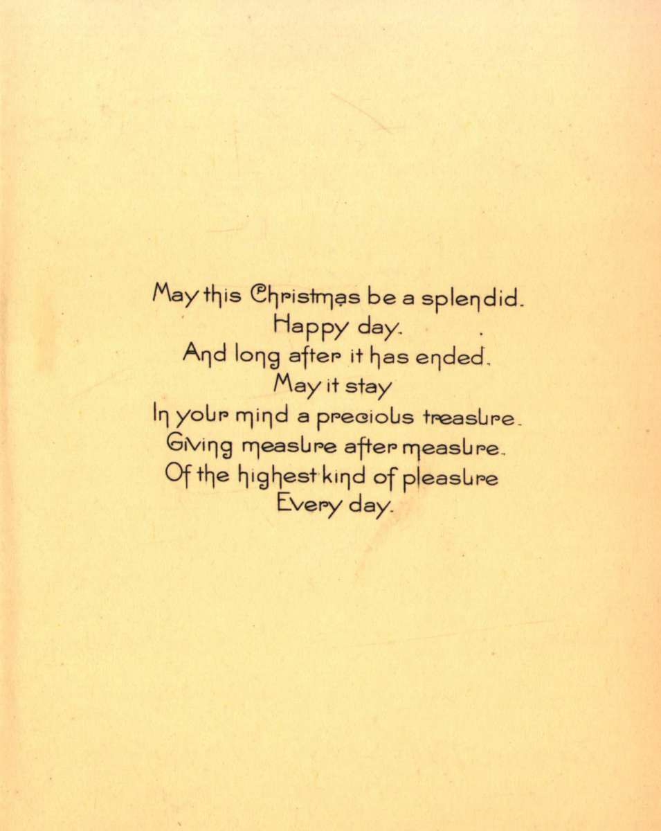 Julekort. Dekorasjon med julestjerner. Juledikt. Engelsk tekst. - Norsk ...