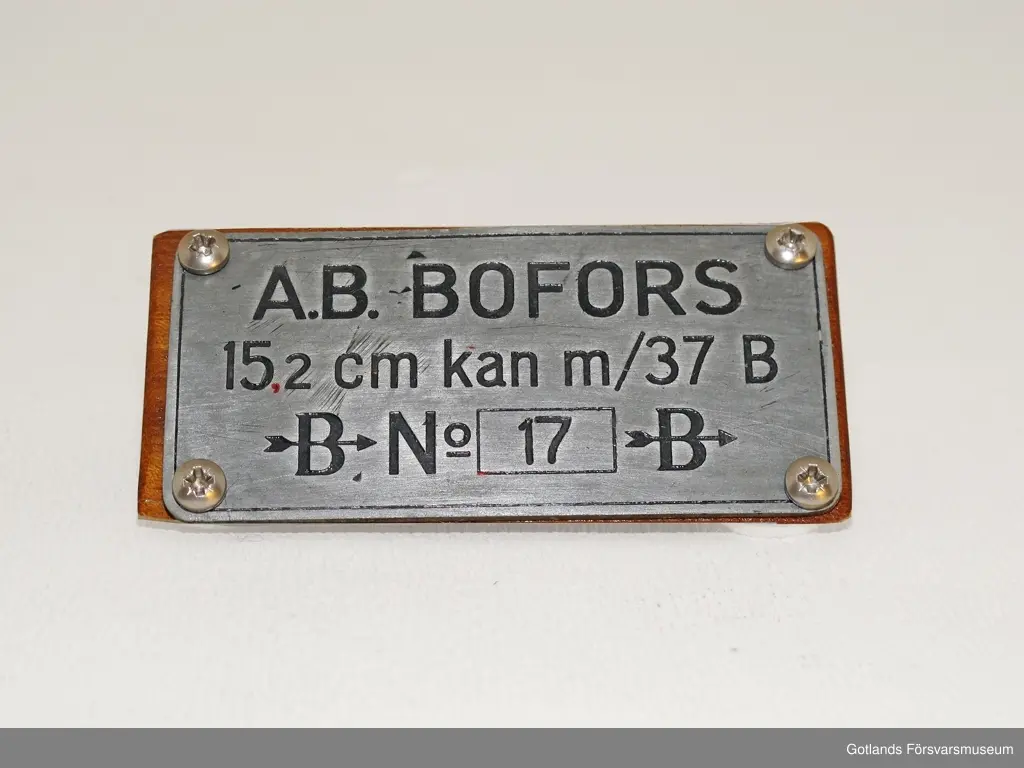 Skylt - Gotlands Försvarsmuseum / DigitaltMuseum