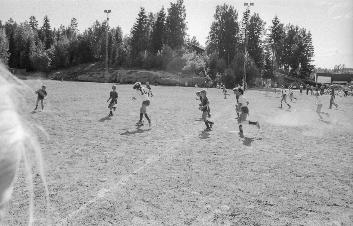 Siggeruddagen 1982. Lek med sekkeløp, hest og sulky med barn, barn og ...