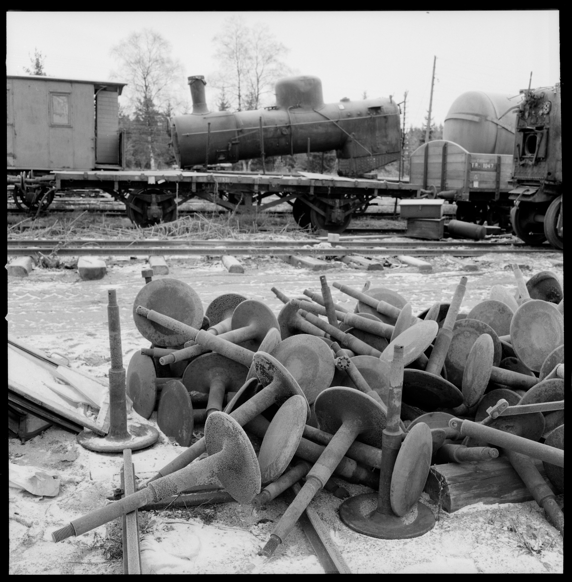 Skrotningsplatsen i Vislanda. - Järnvägsmuseet / DigitaltMuseum