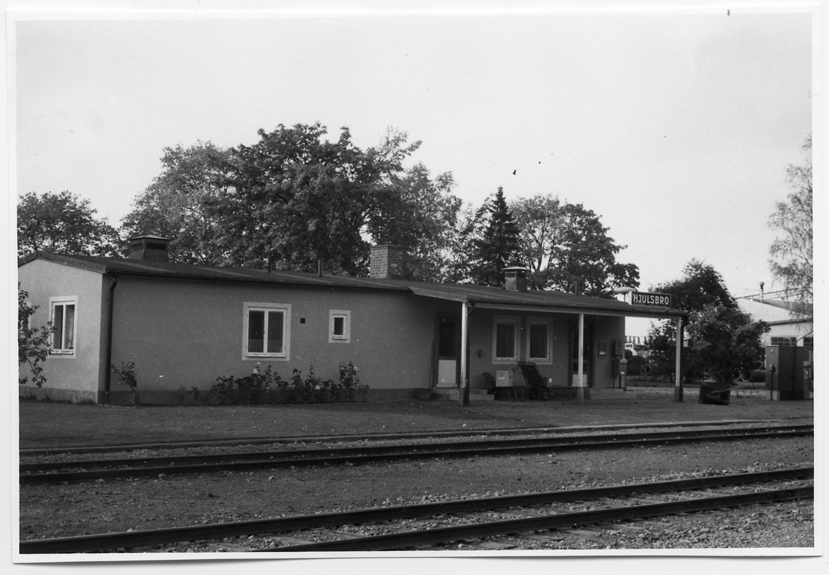 Hjulsbro järnvägsstation. - Järnvägsmuseet / DigitaltMuseum
