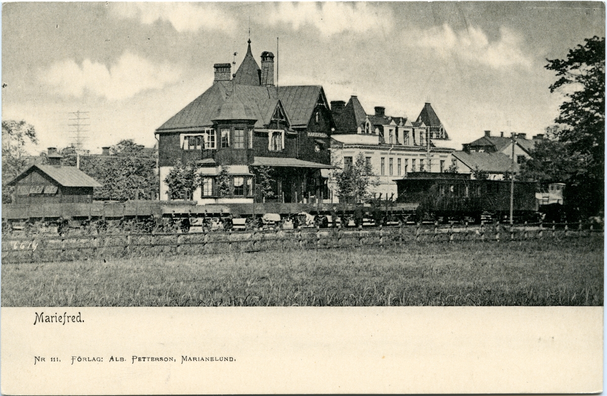 Mariefred järnvägsstation. - Järnvägsmuseet / DigitaltMuseum