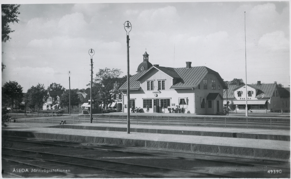 Åseda station. - Järnvägsmuseet / DigitaltMuseum
