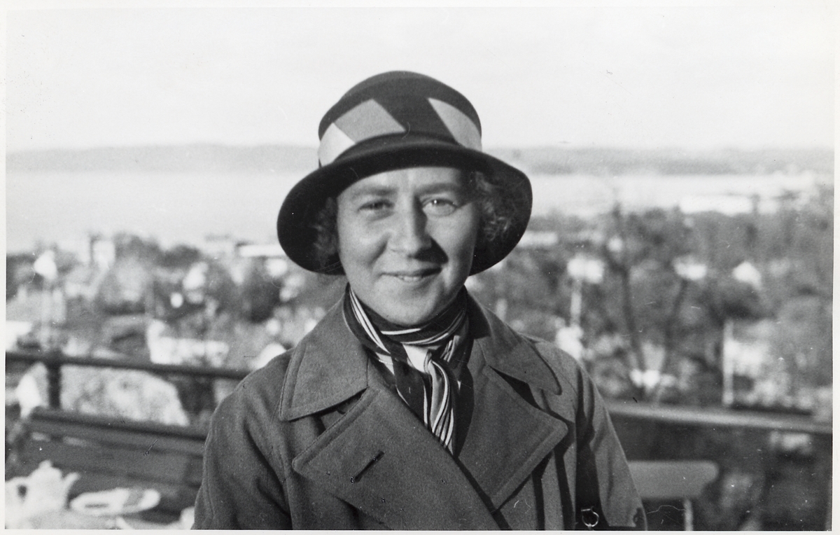 Porträtt av kvinna. Bilden är tagen från Alphyddan i Jönköpings ...