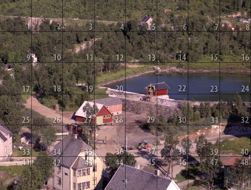 Det gamle vannbassenget (trykkutjevningsbasseng) på Oscarsborg i Narvik ...