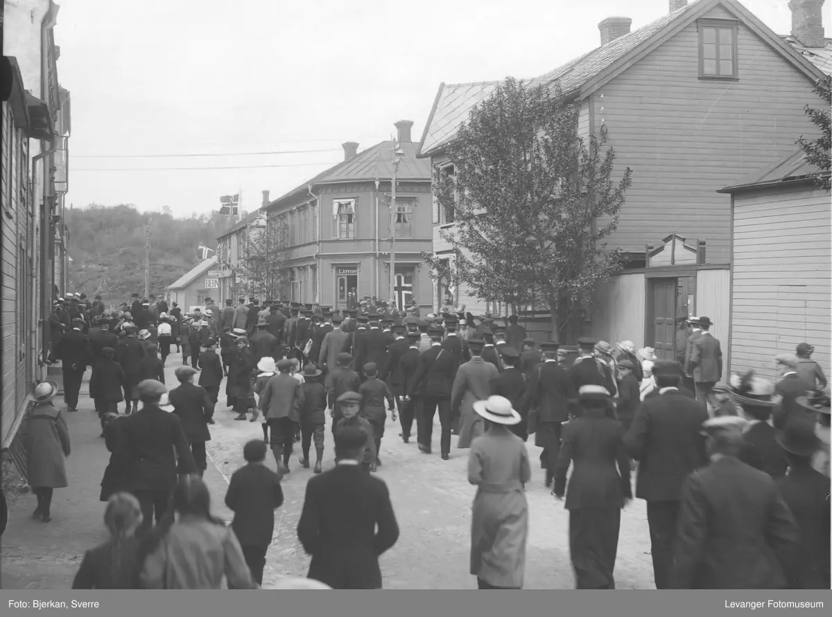 Fra Levanger sentrum - Levanger Fotomuseum / DigitaltMuseum
