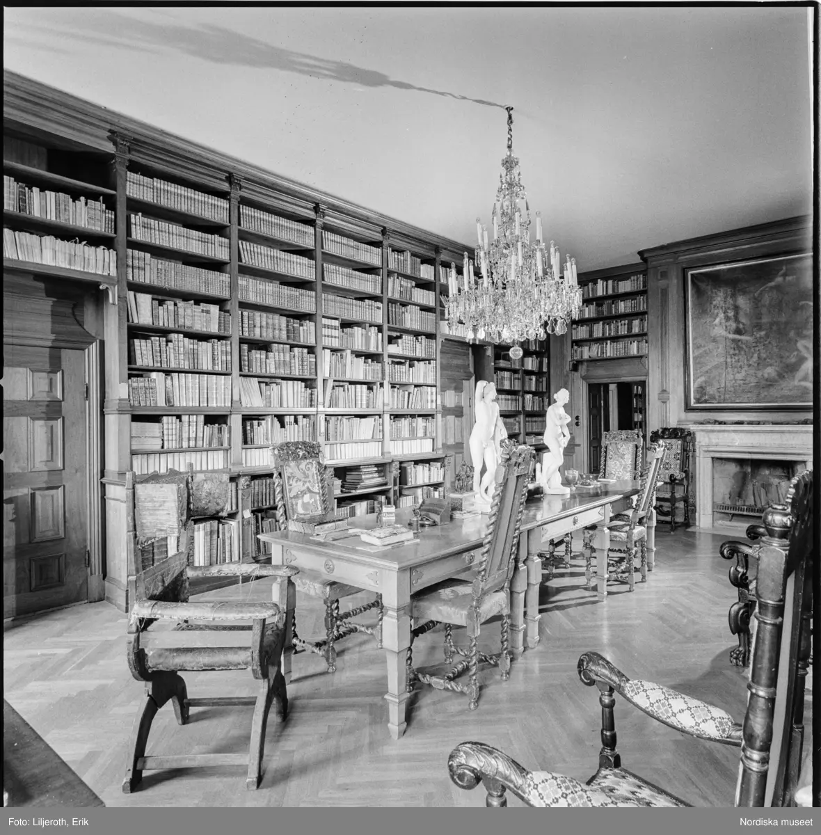 Ericsbergs slott, interiör, Stora Malms socken, Södermanland ...