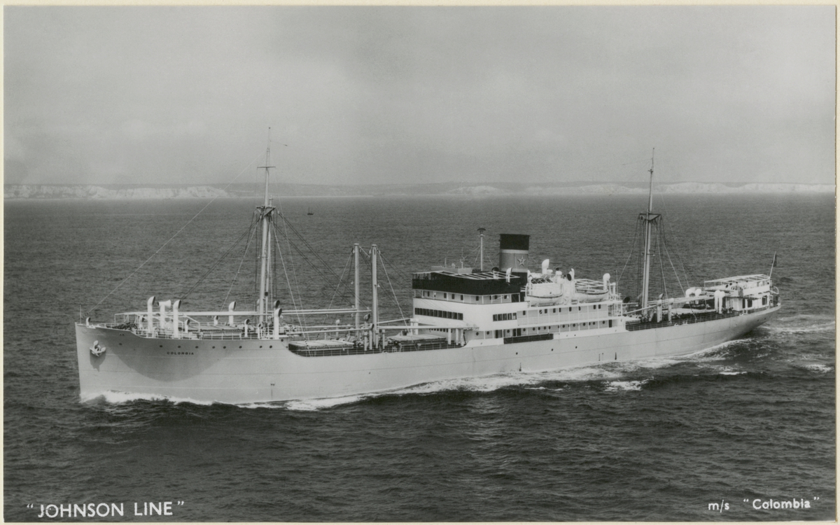 "JOHNSON LINE" m/s "Colombia" - Sjöhistoriska museet / DigitaltMuseum