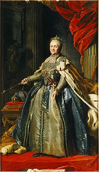 Katarina II, 1729-1796, kejsarinna av Ryssland prinsessa av Anhalt ...