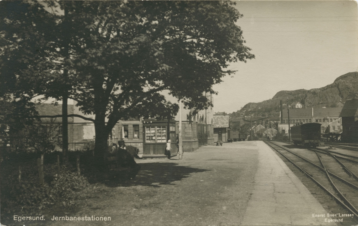 Egersund jernbanestasjon i Egersund sentrum - Dalane Folkemuseum ...