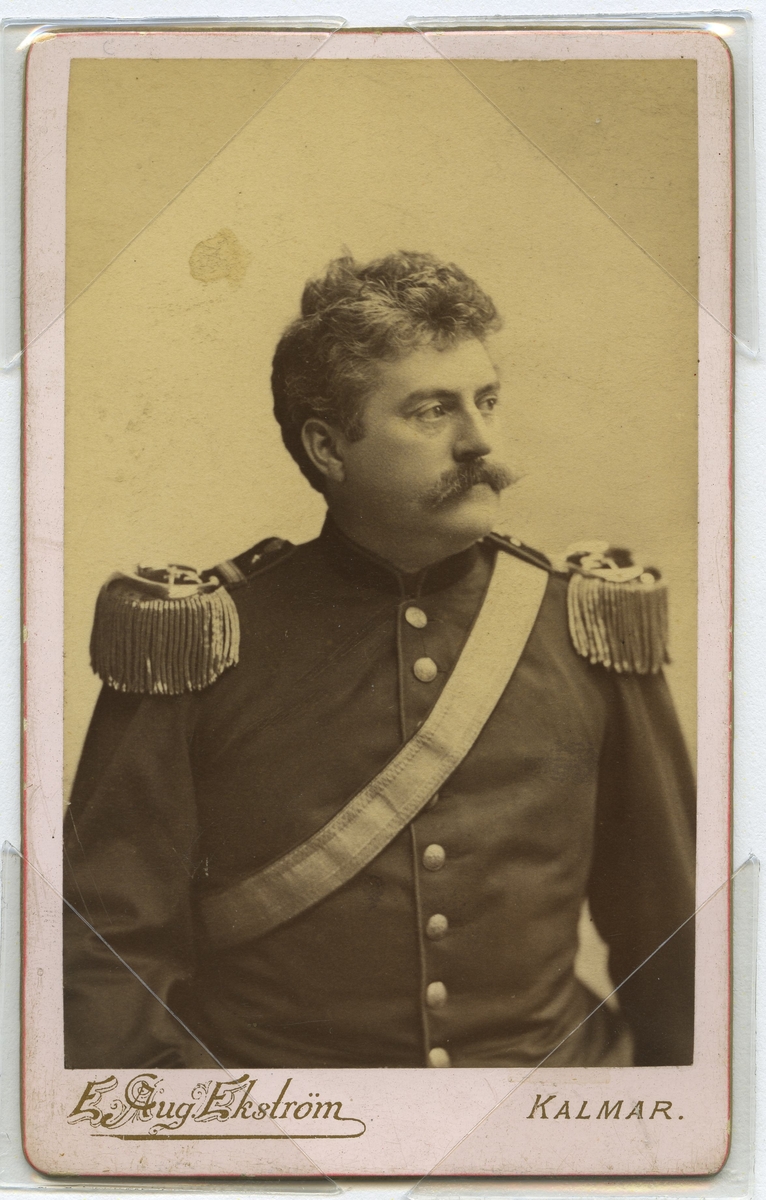 Alfred Backman, regementsläkare i Kalmar från 1886 till 1910. - Kalmar ...