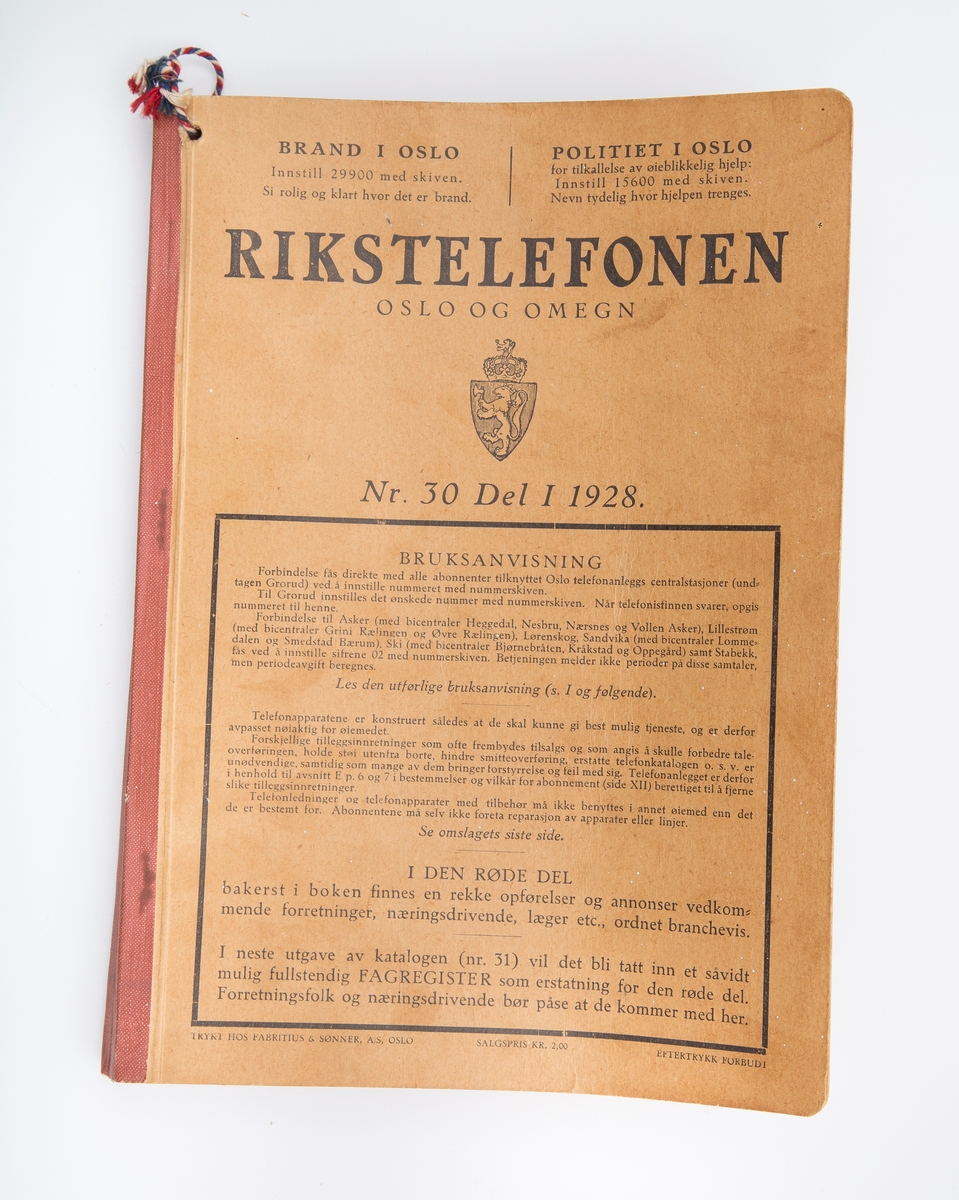 Telefonkatalog - Museene i Akershus / DigitaltMuseum