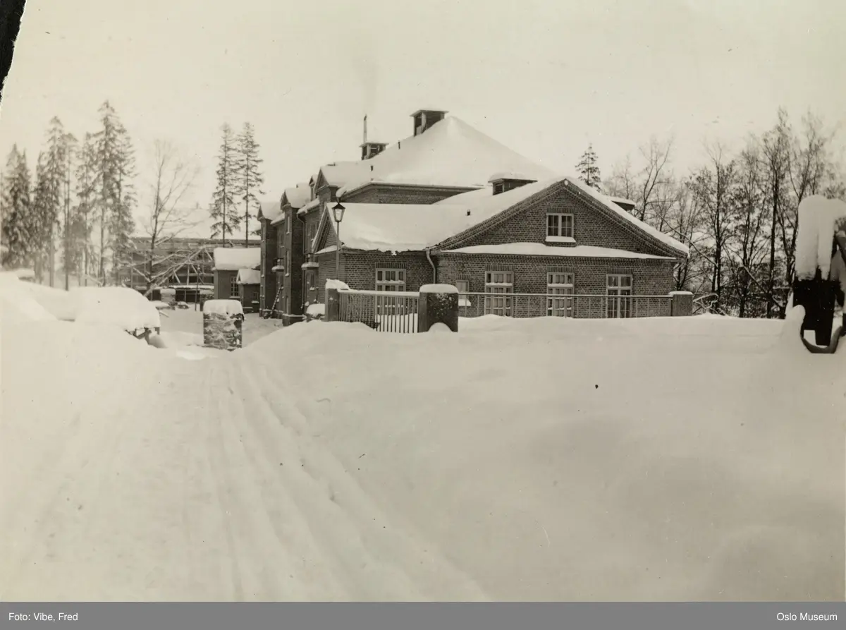 Utvidelse av Gaustad sykehus. - Oslo Museum / DigitaltMuseum
