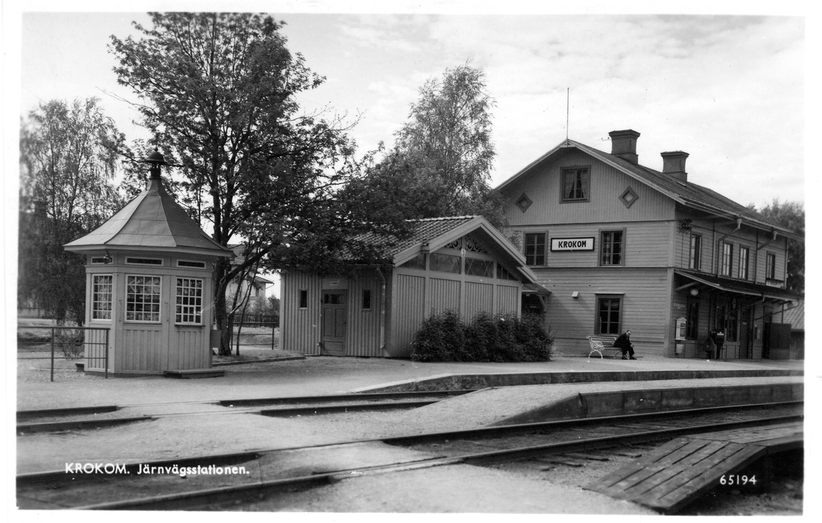 Krokom station - Järnvägsmuseet / DigitaltMuseum